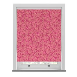 sara miller little leaves fuchsia roller blind