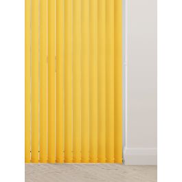 Unicolour Luna Yellow Vertical Blind | Shade & Story