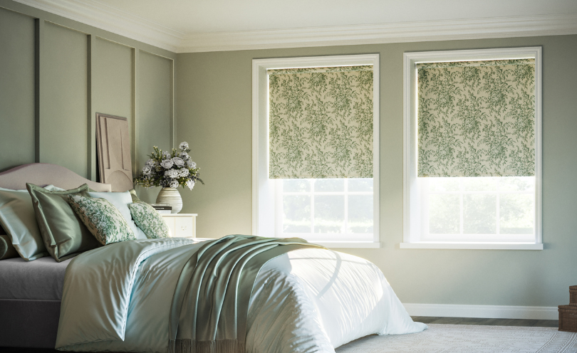 Refreshing Green Blinds, Made to Measure